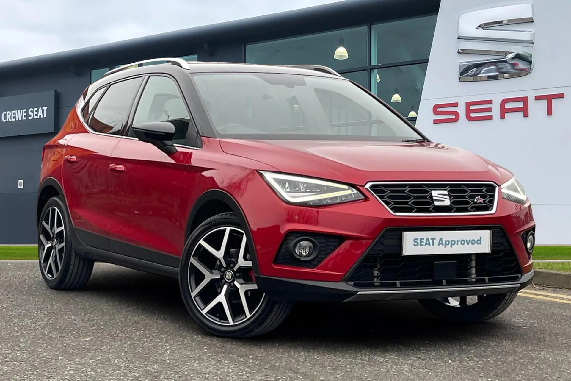 DC21KDK SEAT Arona 1.0 TSI (110ps) FR Red Edition SUV in stock at Crewe ...