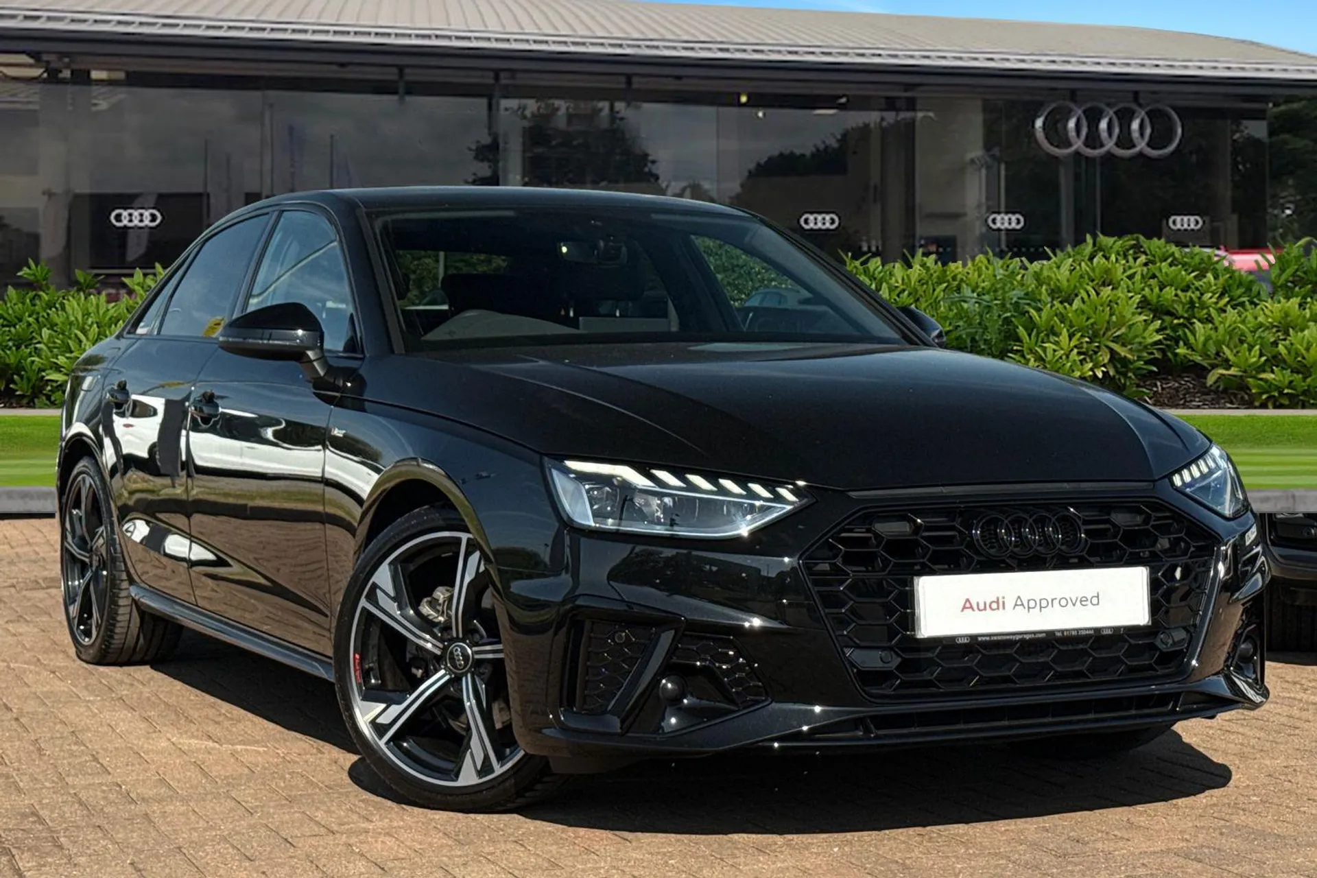 GN74ZFU Audi A4 Black Edition 40 TFSI 204 PS S tronic in stock at Stafford Audi