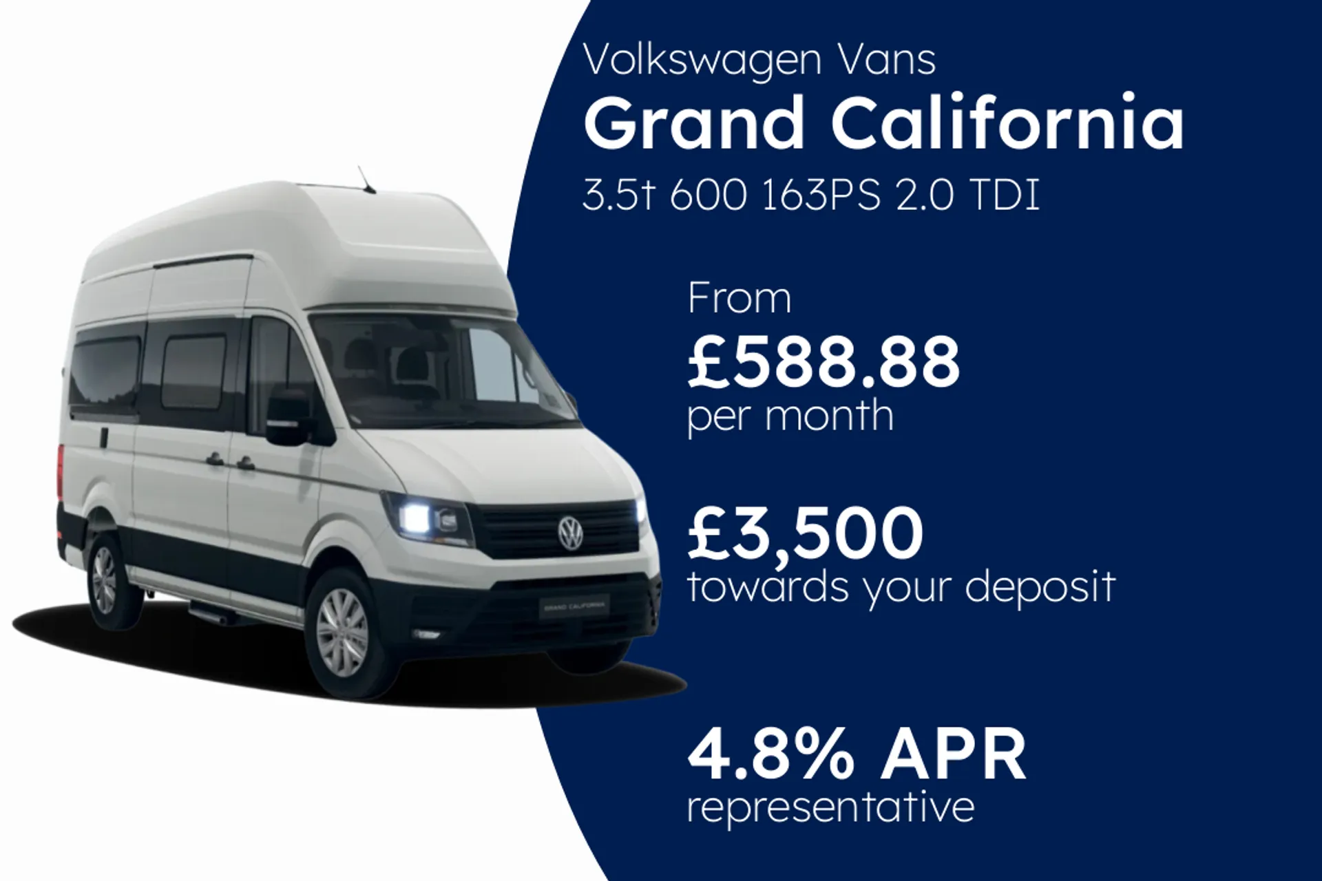 Volkswagen Vans Grand California 3.5t 600 163PS 2.0 TDI 8sp Automatic ...