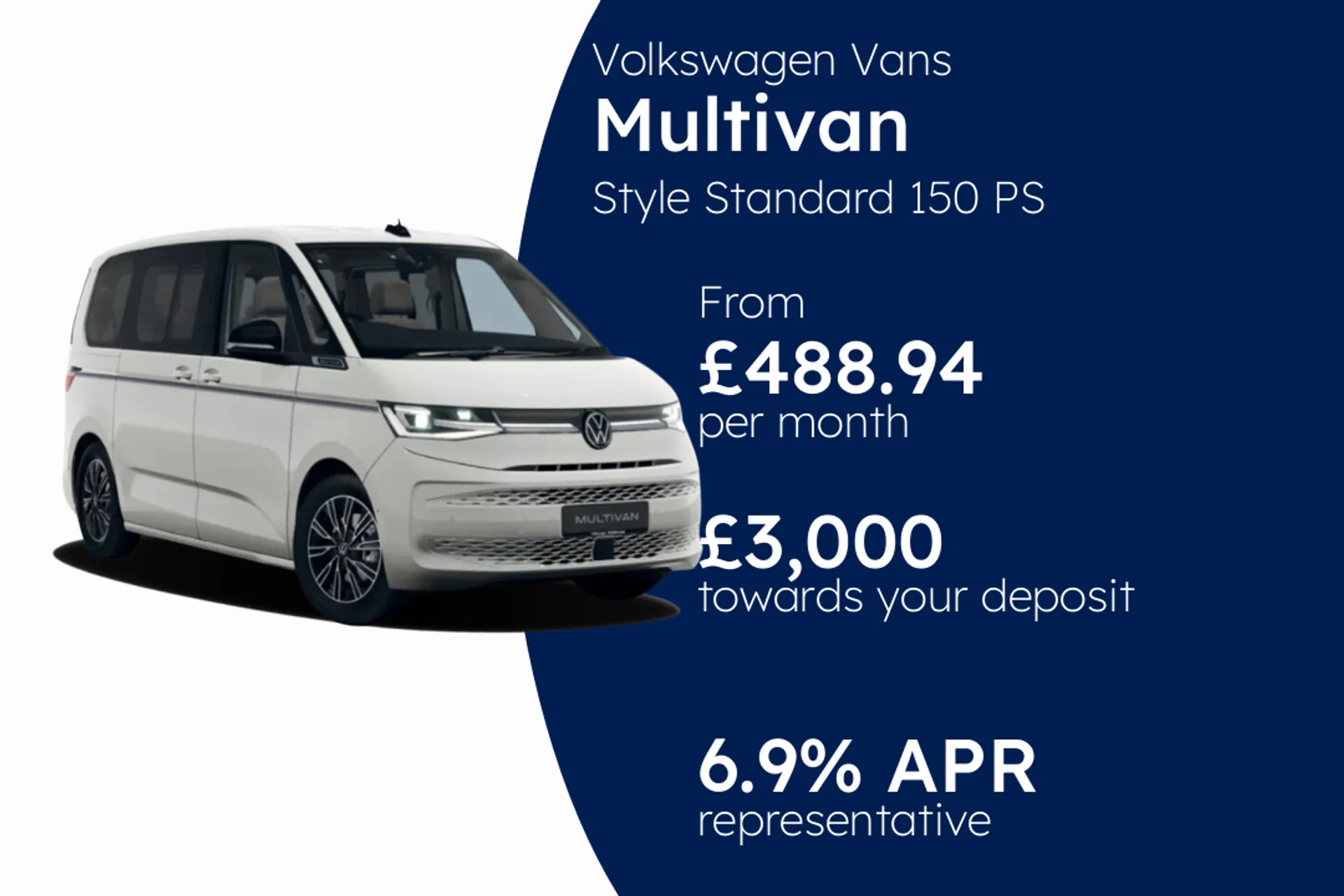 Volkswagen Vans Multivan Style Standard 150 PS 2.0 TDI 7-speed DSG for ...