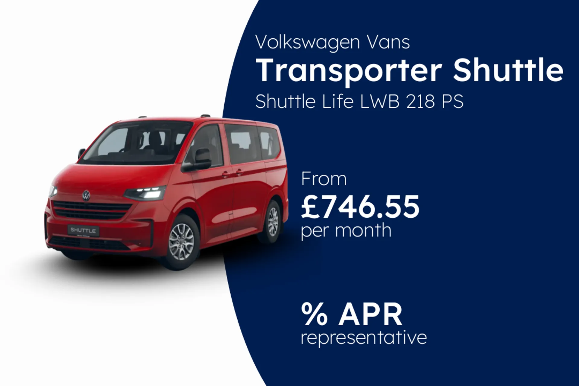 Volkswagen Vans Transporter Shuttle Shuttle Life LWB 218 PS 65 kWh ...