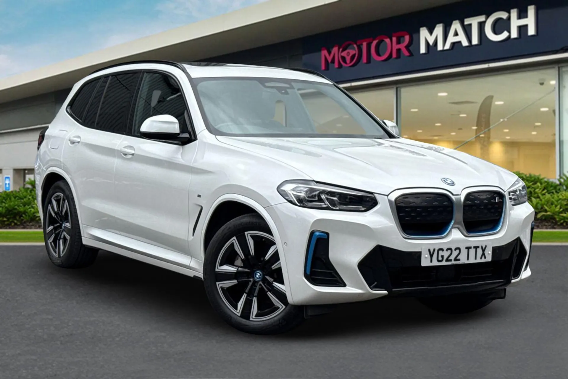 YG22TTX BMW Ix3 210kW M Sport 80kWh 5dr Auto in stock at Motor Match Stoke