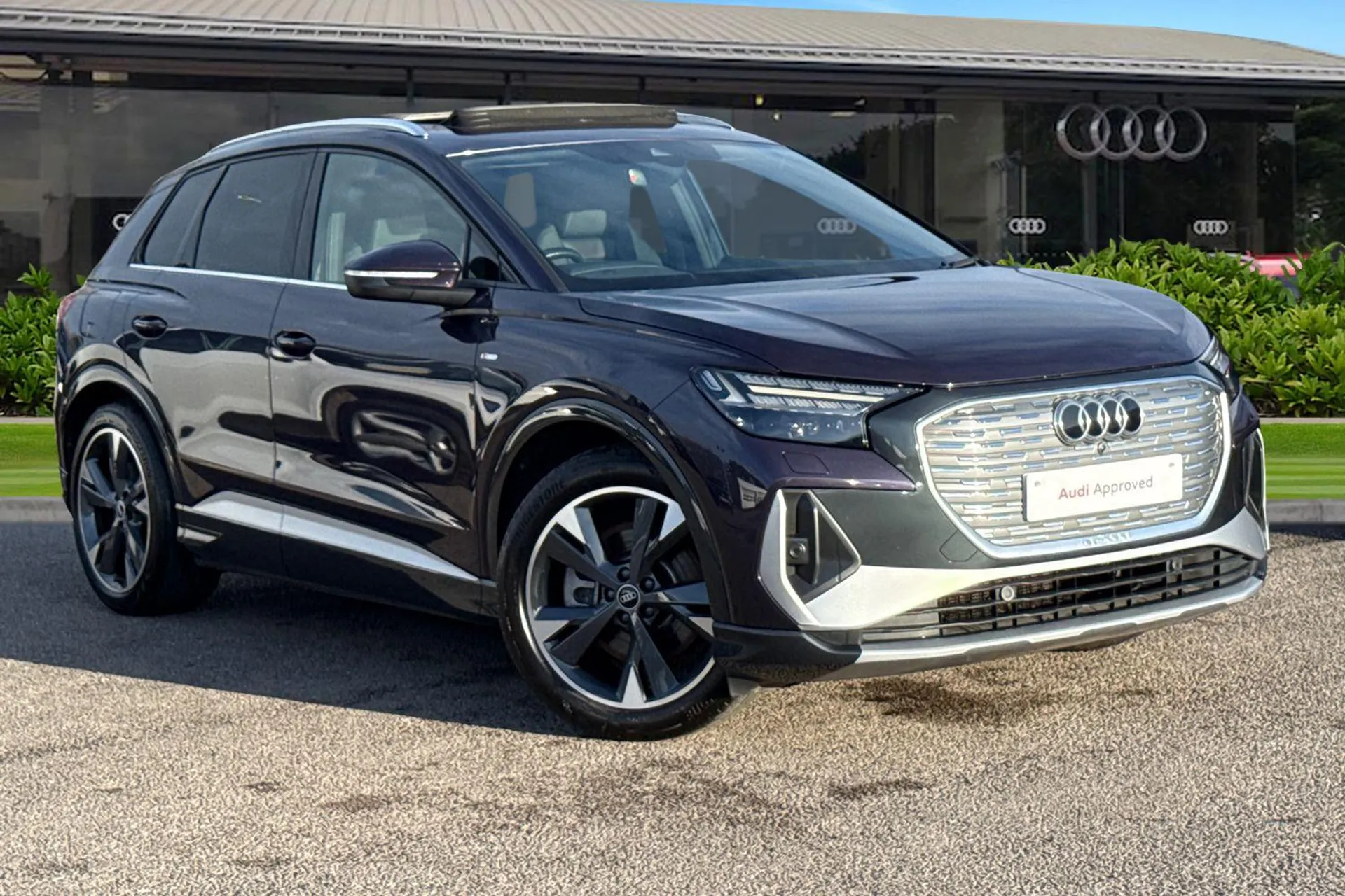 GJ71NFC Audi Q4 e-tron Q4 S line 40 e-tron 150,00 kW in stock at Crewe Audi