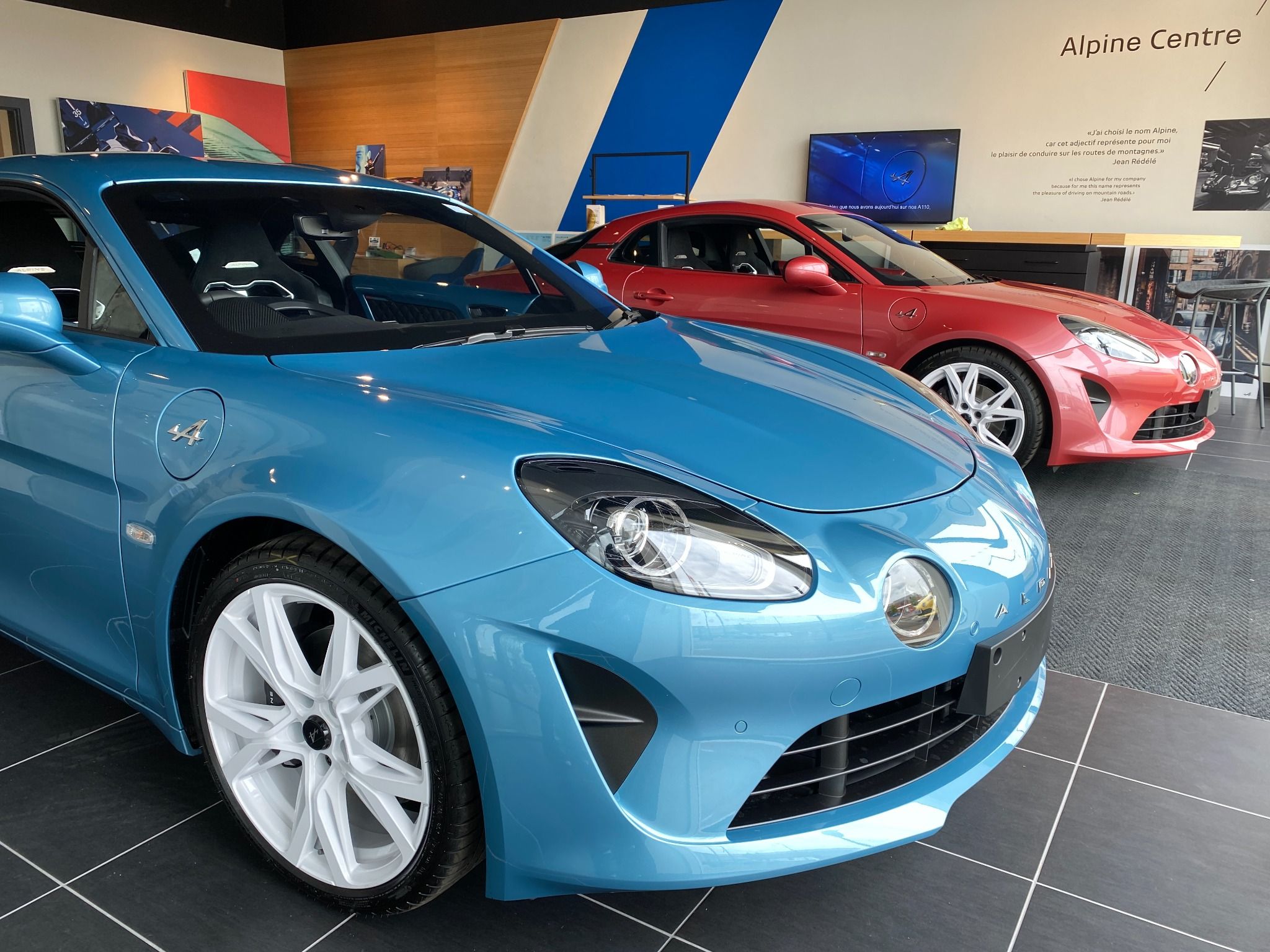 Delivery of A110 South Beach Colorway at Alpine Solihull